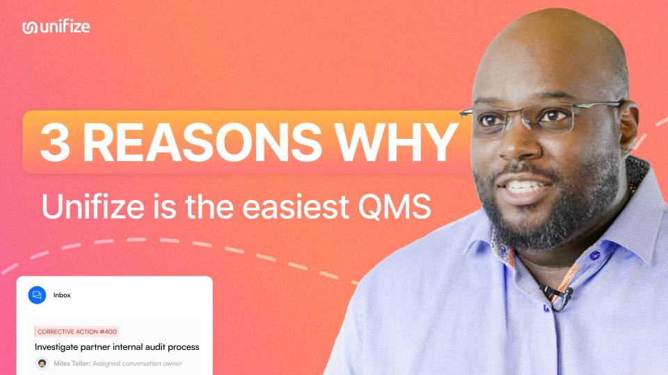 Three reasons why Unifize is the easiest QMS- Security, simplicity, compliance